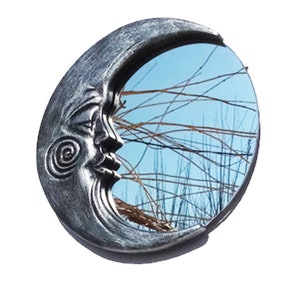 Moon Mirror, Celestial Mirror, Crescent Moon Mirror, Moon Mirror ...