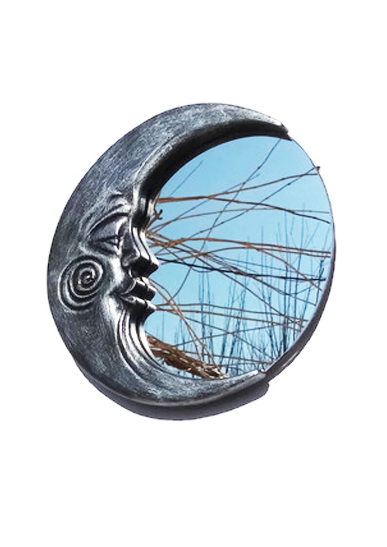 Moon Mirror, Celestial Mirror, Crescent Moon Mirror, Moon Mirror ...