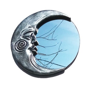 Moon Mirror, Celestial Mirror, Crescent Moon Mirror, Moon Mirror ...
