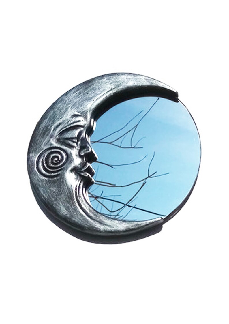 Moon Mirror, Celestial Mirror, Crescent Moon Mirror, Moon Mirror ...