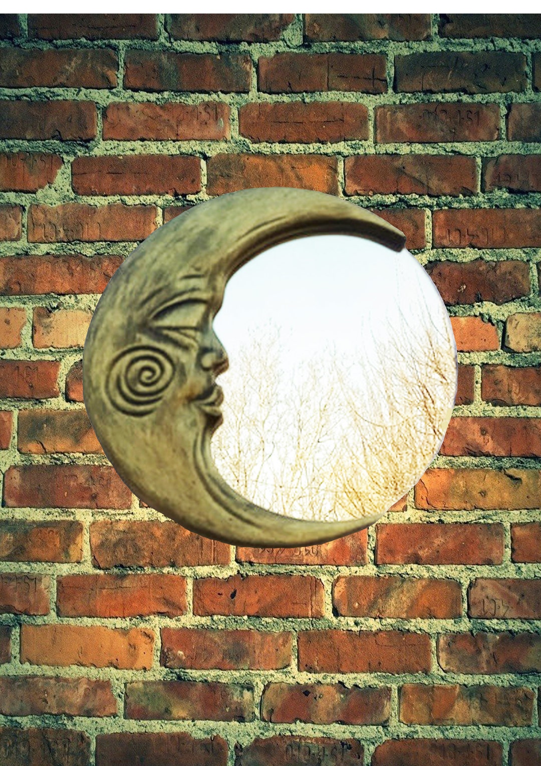Moon Mirror, Celestial Mirror, Crescent Moon Mirror, Moon Mirror ...