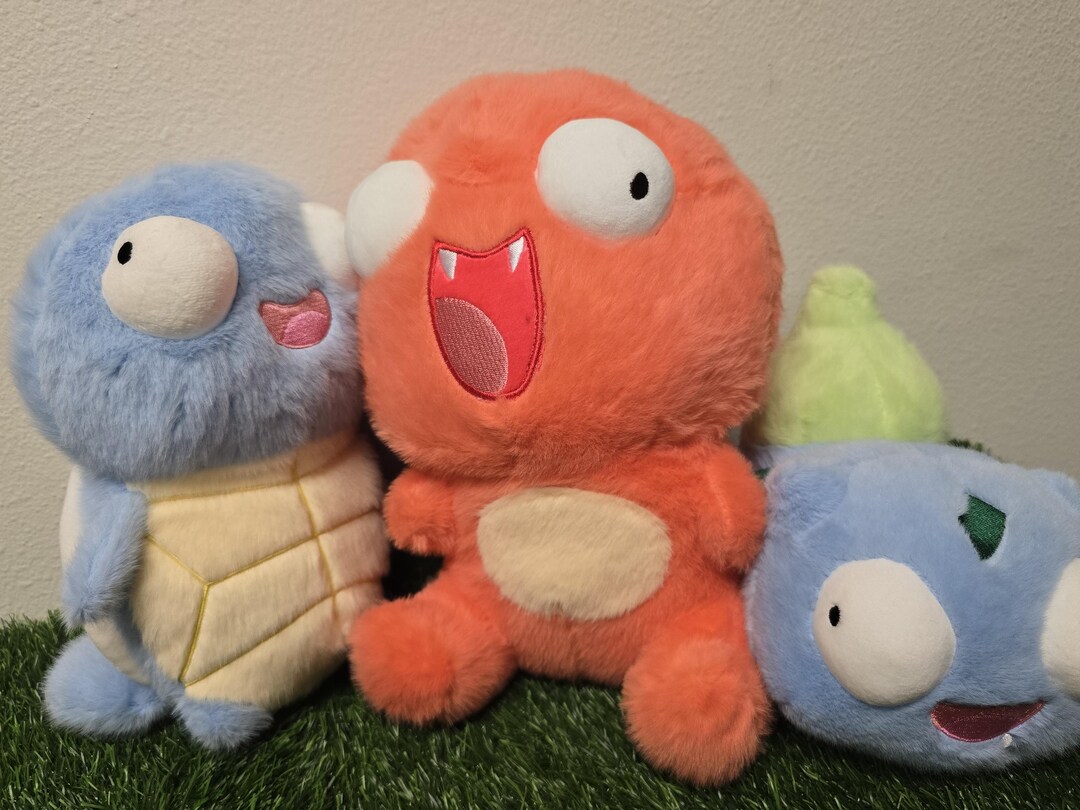 CUTE DERPY MONSTER Plushies Free Crochet Pokeball Keychain & Stickers ...