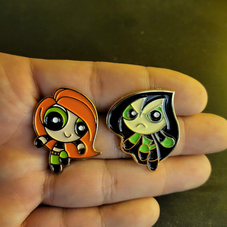 3D PRINTED KIM POSSIBLE Enamel Pins Free Crochet Pokeball & Stickers - Etsy