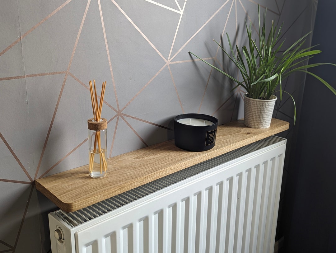 Solid Oak Radiator Shelf | Console Table | Narrow Table | Hallway Table ...