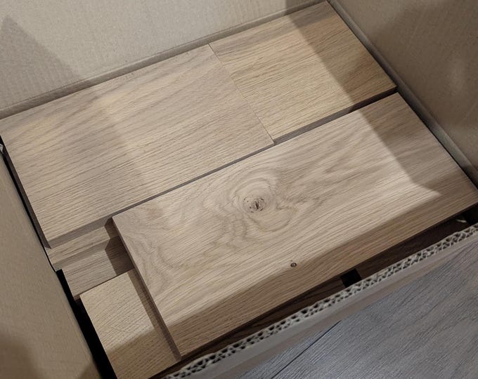 Solid Oak Hardwood Offcuts, 2cm Thick Crafting Blanks, CNC Blanks ...