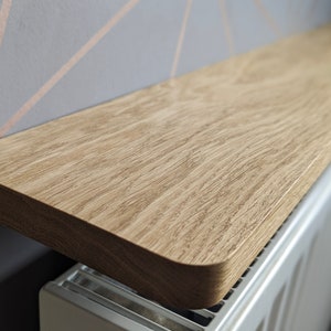 Solid Oak Radiator Shelf | Console Table | Narrow Table | Hallway Table ...