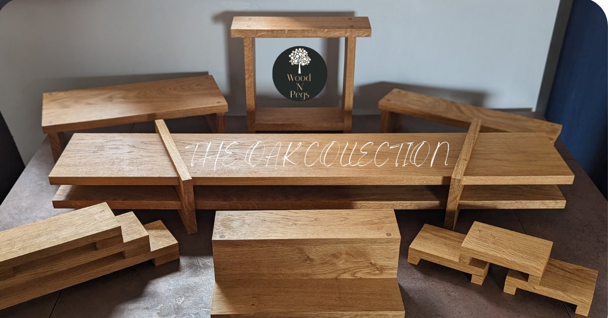 Solid Oak Desk Monitor Riser, Laptop Stand, Imac Stand, Monitor Shelf ...