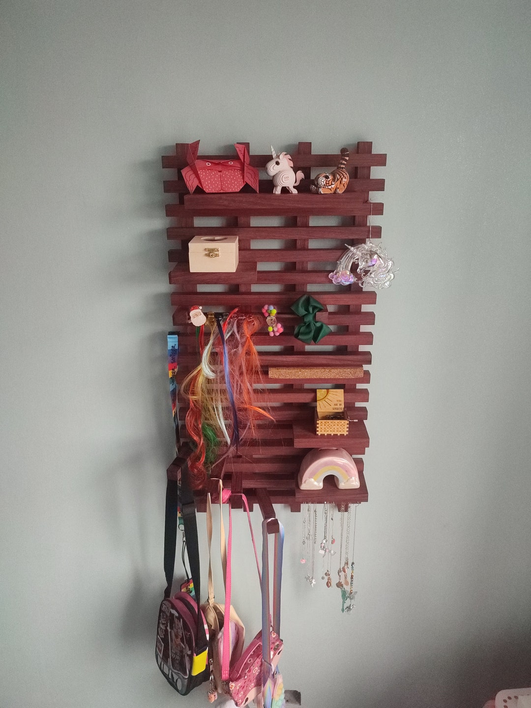 Wall Jewellery Organiser / Pegboard / Key Organizer / Office - Etsy