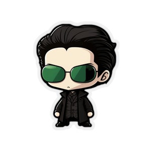 Cute Neo Matrix Sticker, Keanu Reeves Sticker - Etsy
