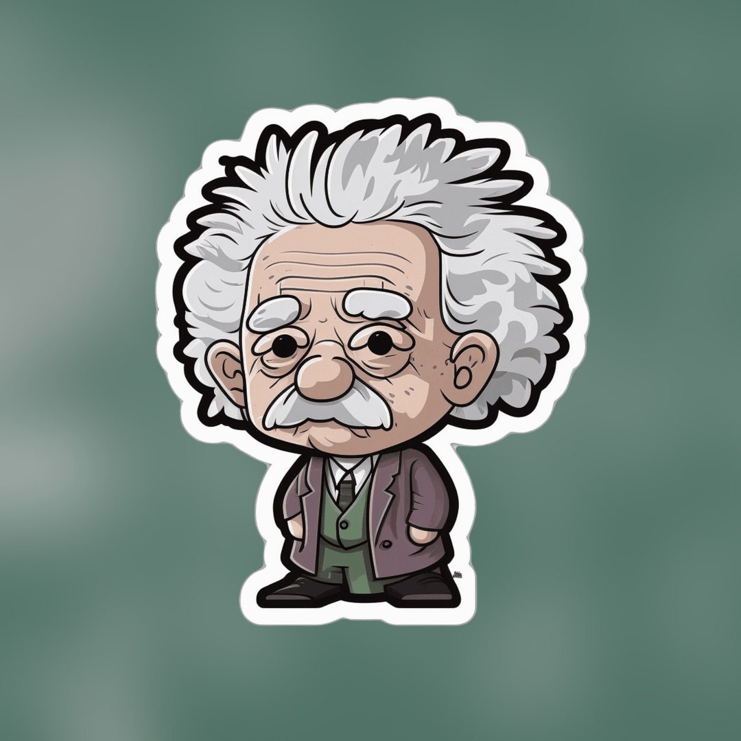 Cute Einstein Sticker, Math Sticker, Physicist Sticker - Etsy