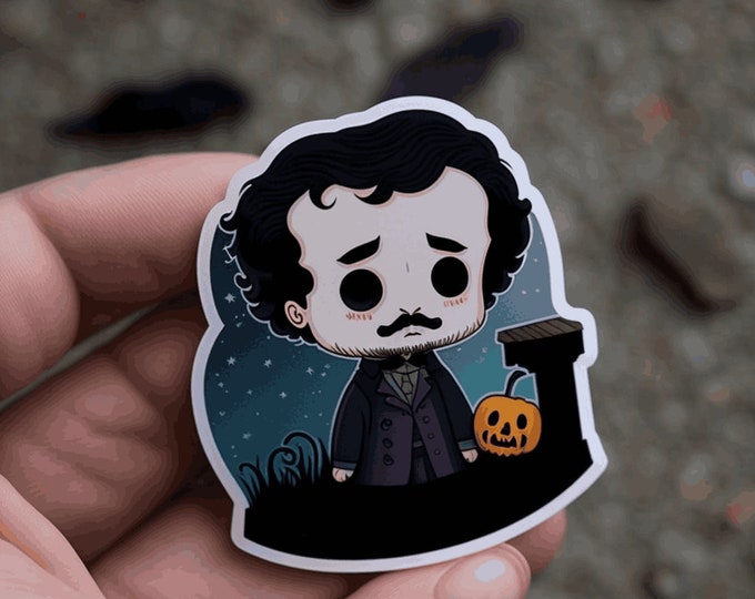 Edgar Allan Poe Sticker, Poe Yinyl Sticker, Literary Stickers, Literary ...