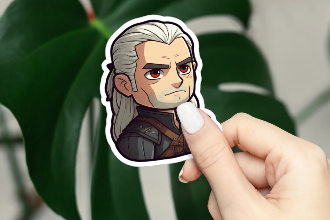 Cute the Witcher Sticker, Henry Cavill Sticker, Geralt of Rivia Sticker ...