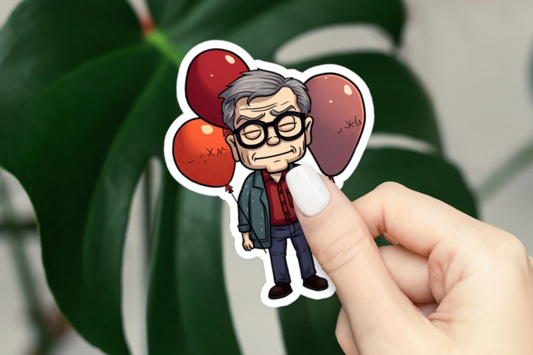 Cute Stephen King Sticker, Reading Sticker, Book Sticker, Reading ...