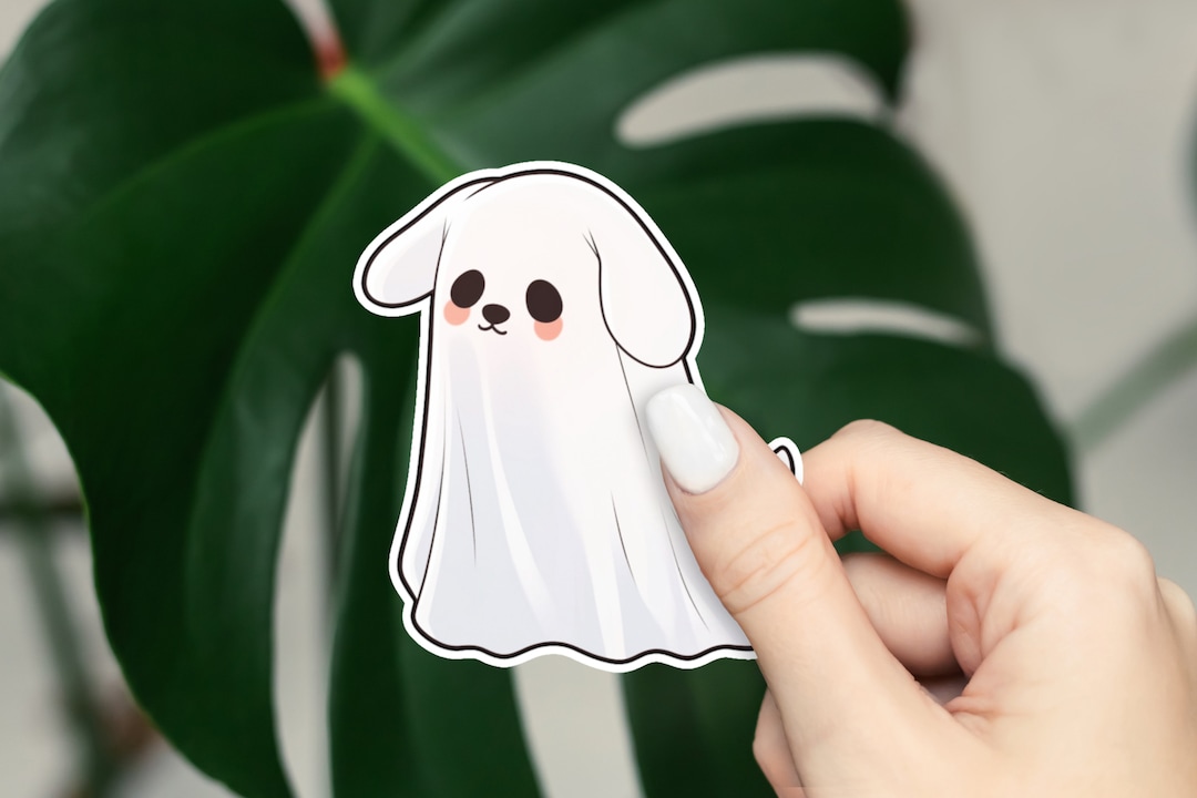 Ghost Dog Vinyl Waterproof Sticker - Etsy