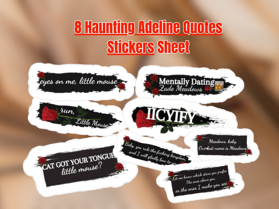 8 Haunting Adeline Stickers Bundle Sheet Decals, H.D. Carlton Sticker ...