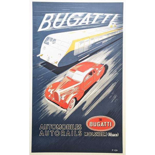 Bugatti Poster - Etsy