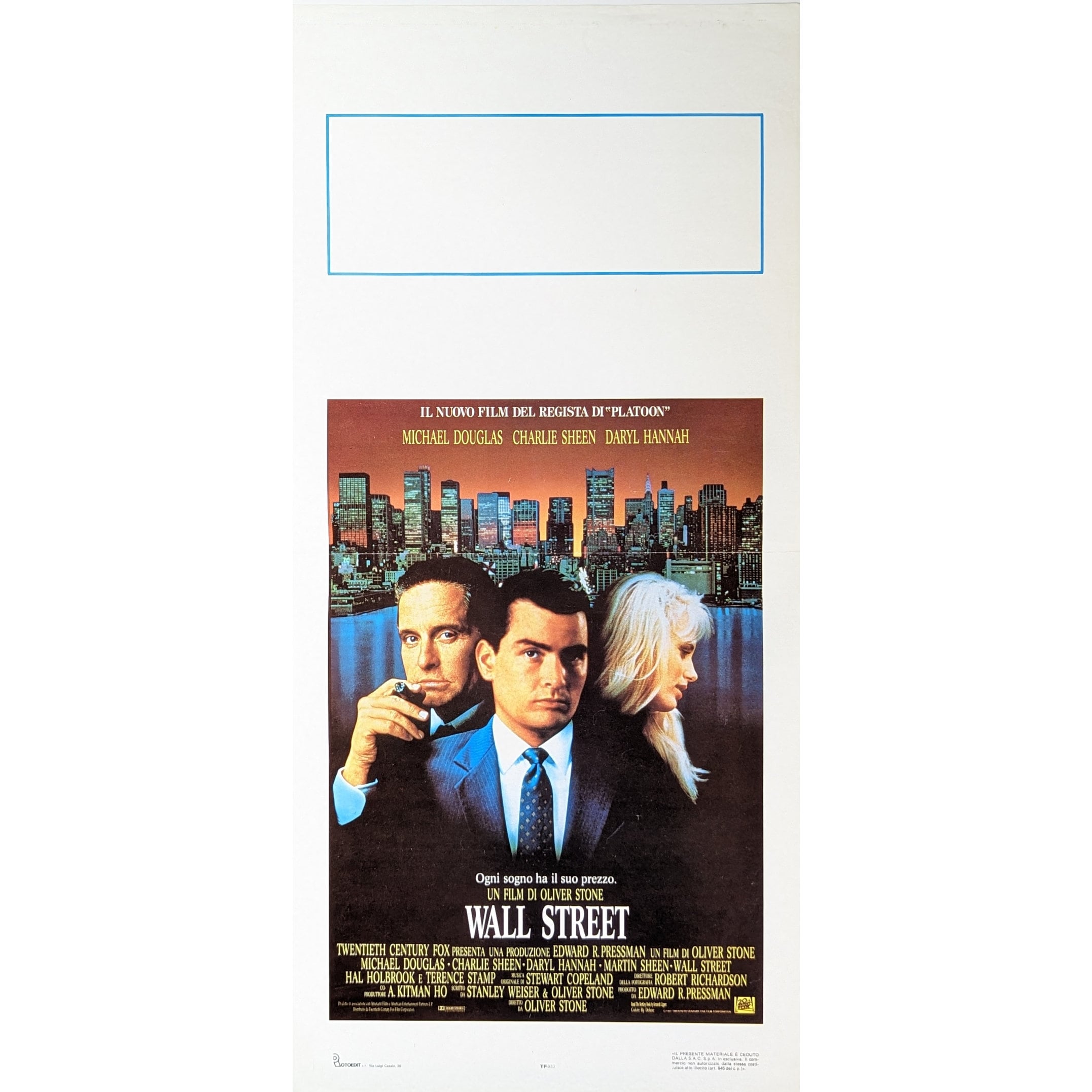 Wall Street 1987 Movie Poster