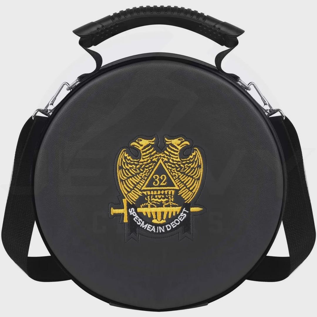 32nd Degree Masonic Hat Case: Scottish Rite Eagle Emblem, Freemason ...