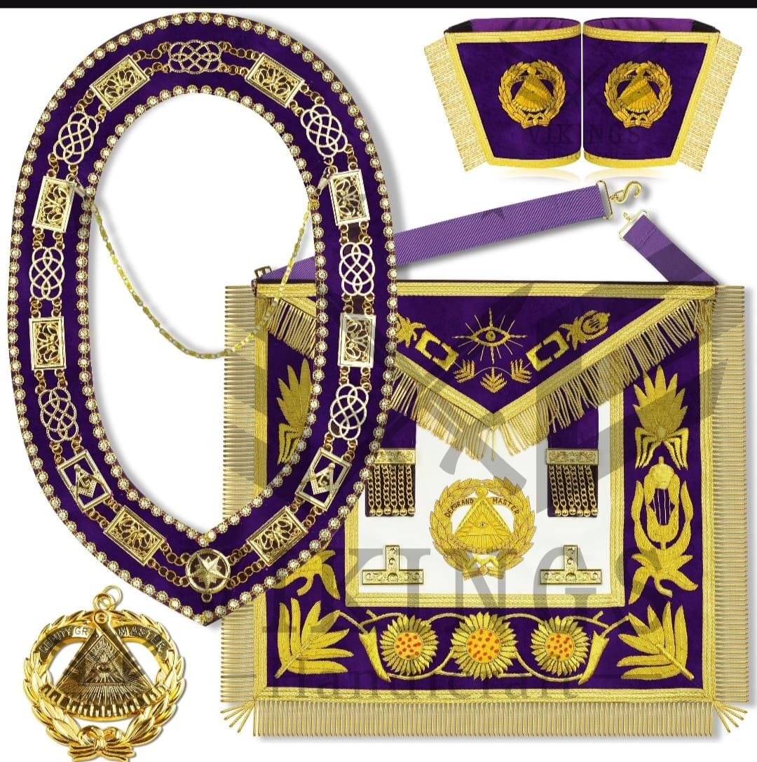 OES Worthy Patron Apron Set – Handmade Eastern Star Regalia With ...