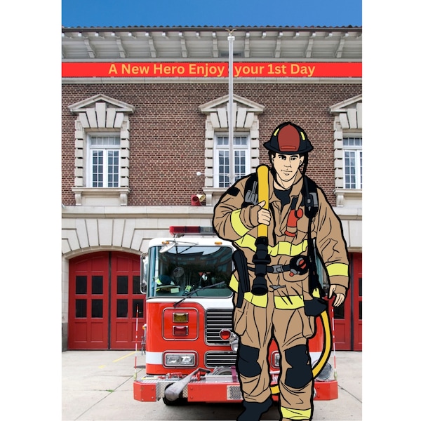 Congratulations Cards Firefighter - Etsy