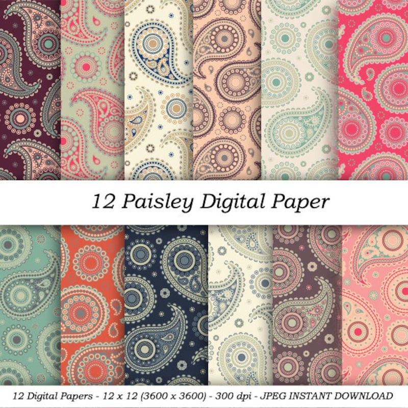 Paisley Digital - Etsy