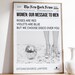 Funny Newspaper Print, Newspaper Poster, Newspaper Wall Art Poster, Bar ...