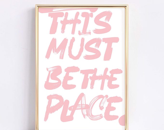This Must Be the Place Print, Trendy Wall Art, Retro Funky Posters ...