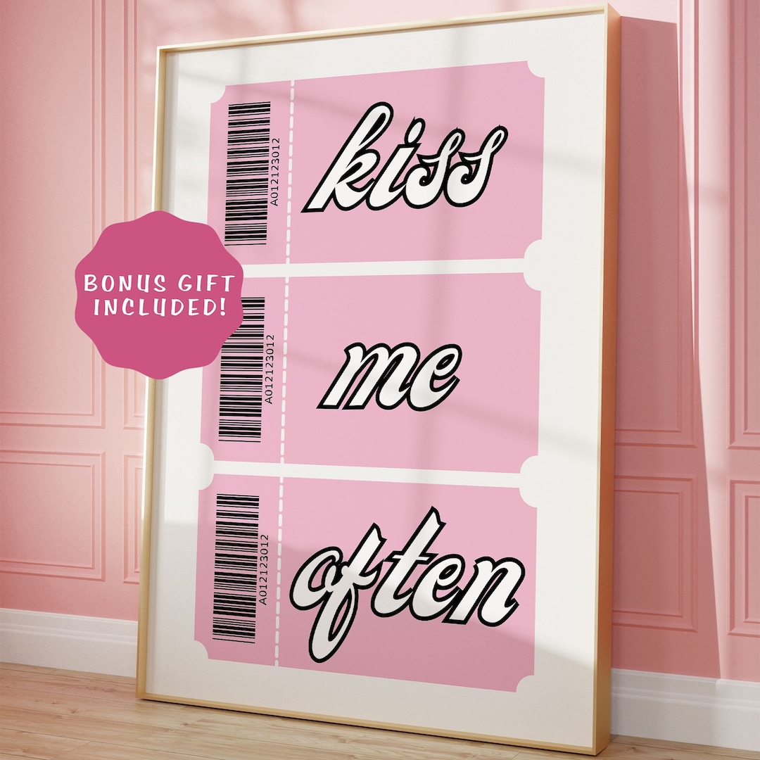 Preppy Room Decor Aesthetic Printable Wall Art Cute Apartment Decor ...