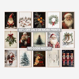 Set of 3 Neutral Christmas Prints Gallery Printable Christmas Decor ...