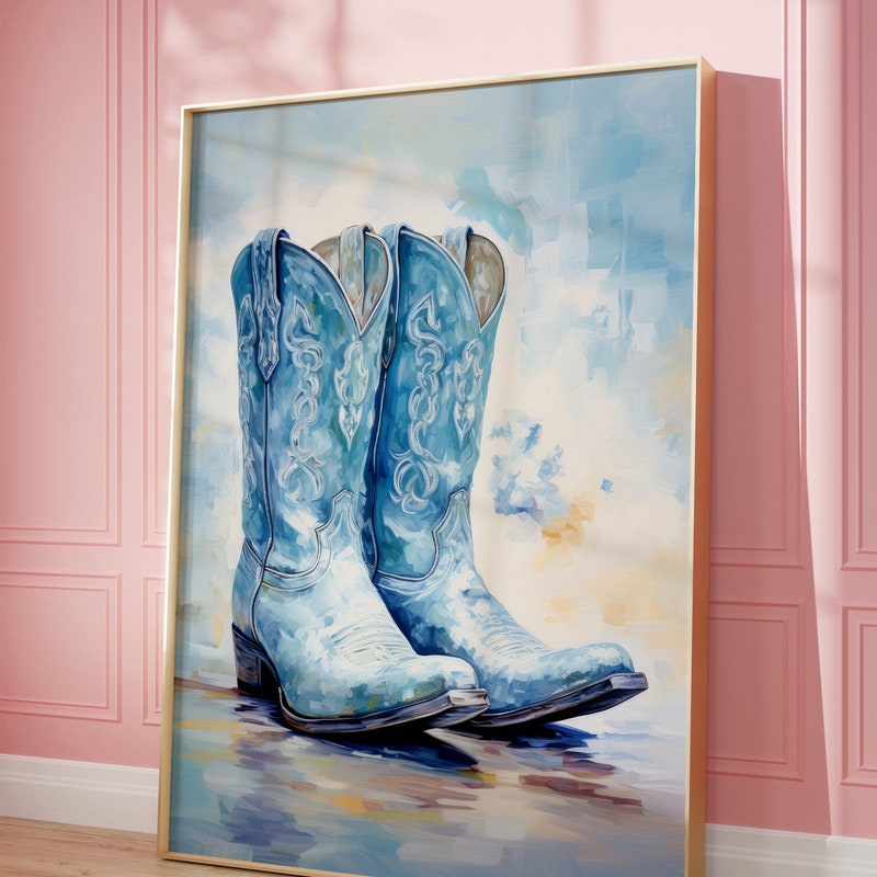 Blue Boots - Etsy