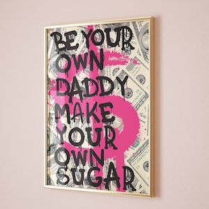 Preppy Graffiti Wall Art, Trendy Apartment Decor, Aesthetic Dorm Decor ...