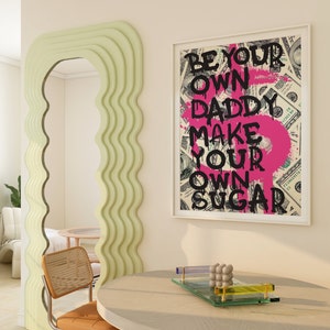 Preppy Graffiti Wall Art, Trendy Apartment Decor, Aesthetic Dorm Decor ...