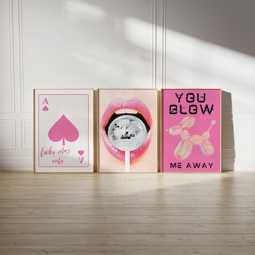 Gallery Wall Set of 3 Trendy Posters Aesthetic Dorm - Etsy