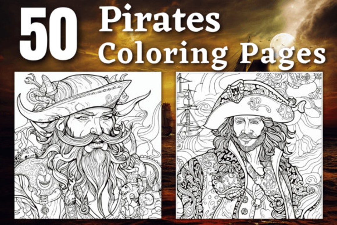 Ahoy Matey Set Sail on a Colorful Adventure With 100 Pirates - Etsy