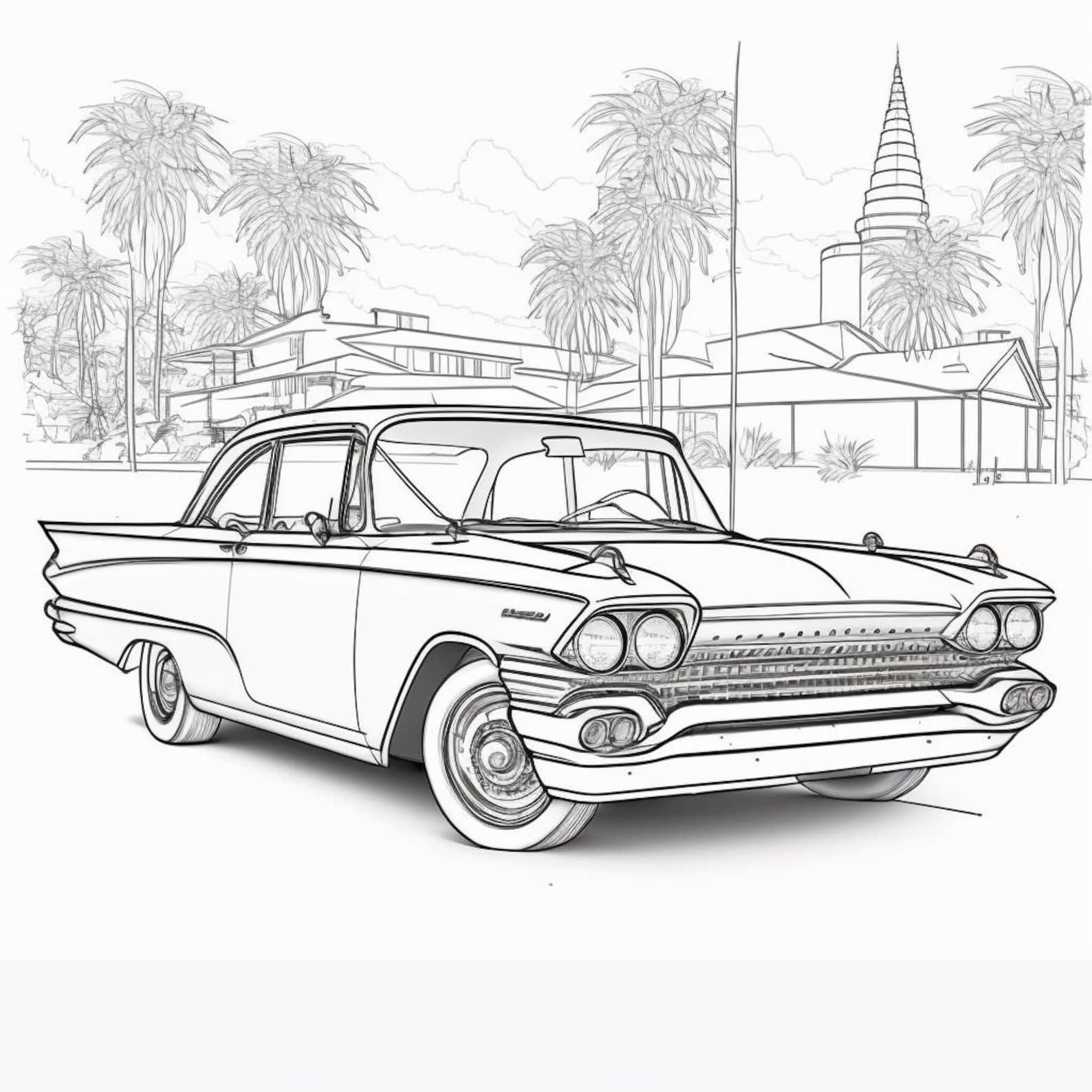Vintage Sports Car Coloring Pages Set of 150 Oldtimer - Etsy UK