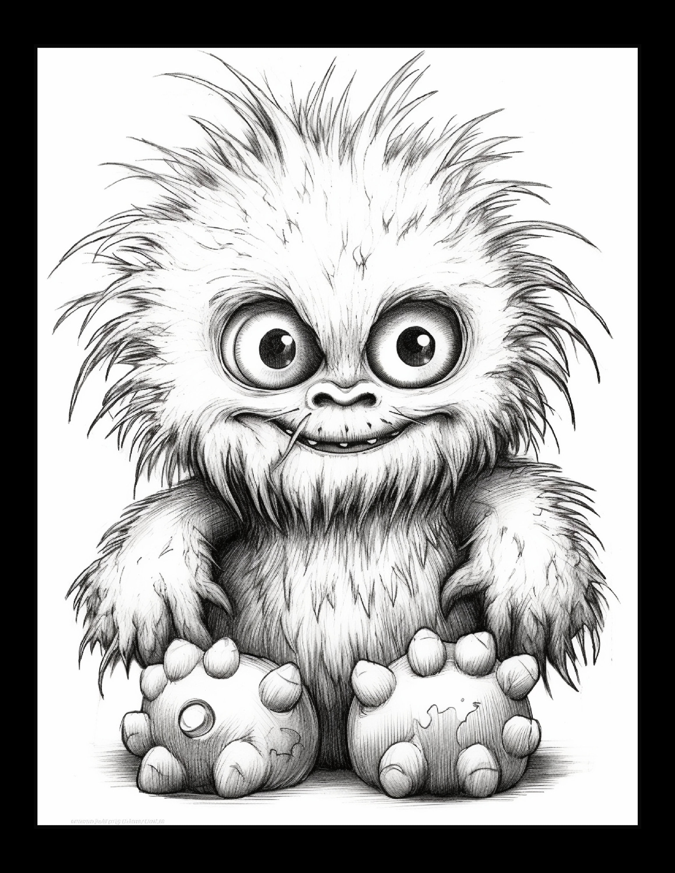 Cute and Spooky Monsters Coloring Pages Printable Digital Download - Etsy