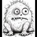 Creepy Cute Monsters Coloring Pages Instant Download Digital Printable ...
