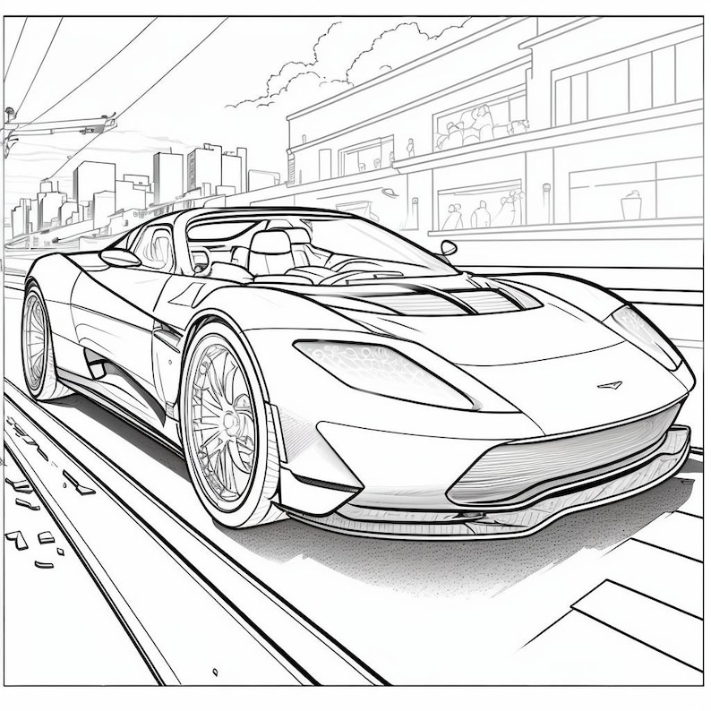 Vintage Sports Car Coloring Pages Set of 150 Oldtimer - Etsy UK