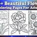 Color Therapy: Printable Flower Coloring Pages for Adults Instant ...