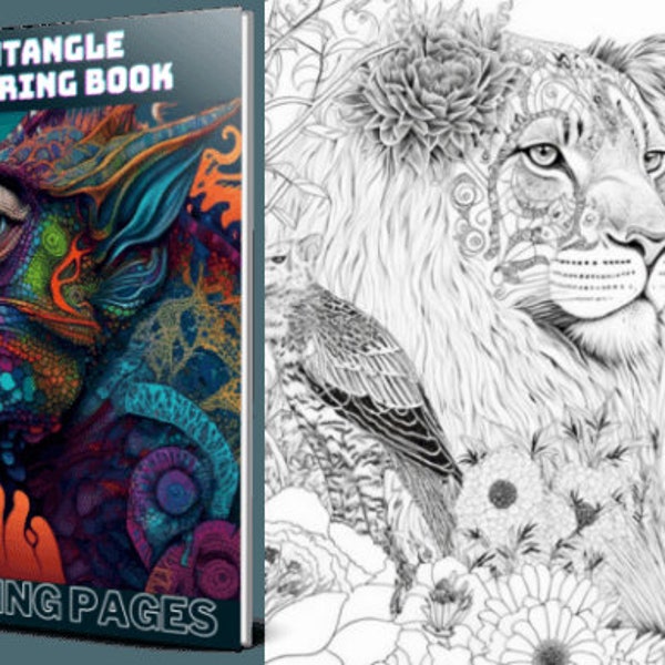 Zen Coloring Animals - Etsy