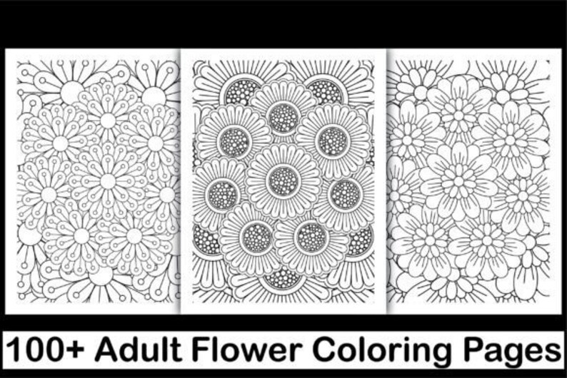 Printable PDF Flower Coloring Pages: Explore Nature's Beauty With 100 ...