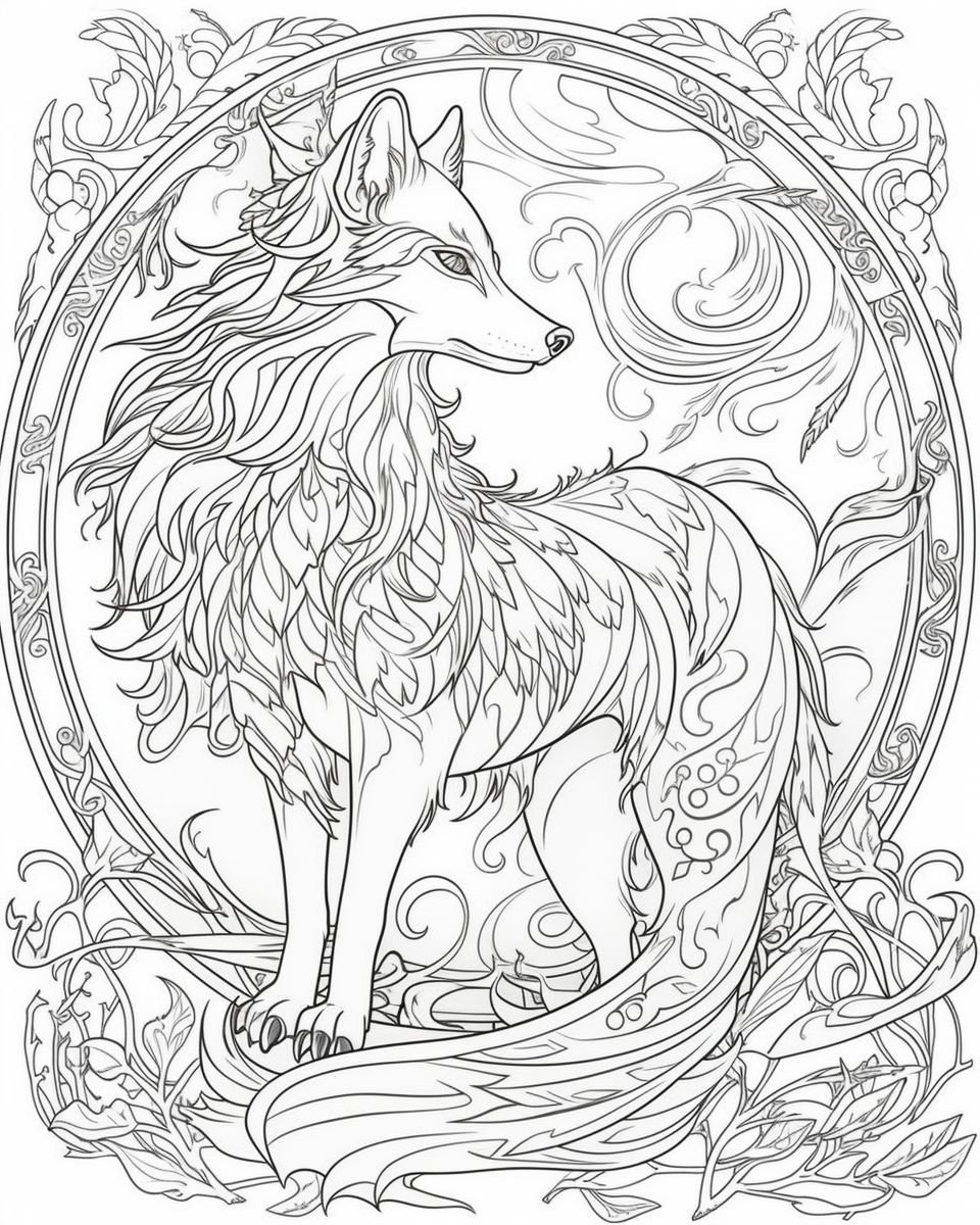 120 Fantasy Creature Coloring Pages Mythical Beings, Magical Landscapes ...