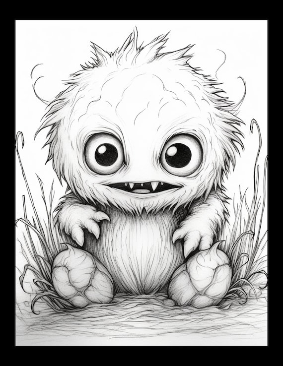 Scary Monster Printable
