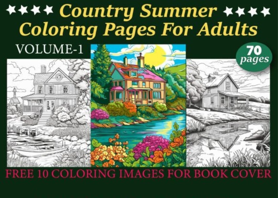 70 Country-themed Coloring Pages Instant Download Printable PDF Instant ...