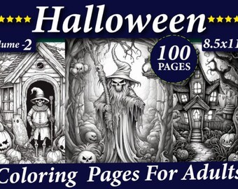 Halloween Printable Coloring Pages for Adults Rockin' Halloween Party ...