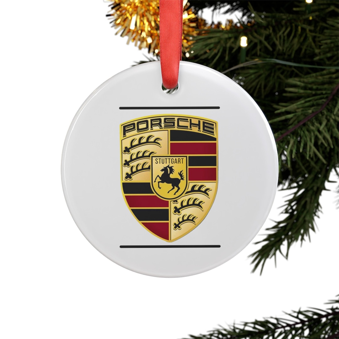 Porsche Acrylic Ornament With Ribbon - Etsy