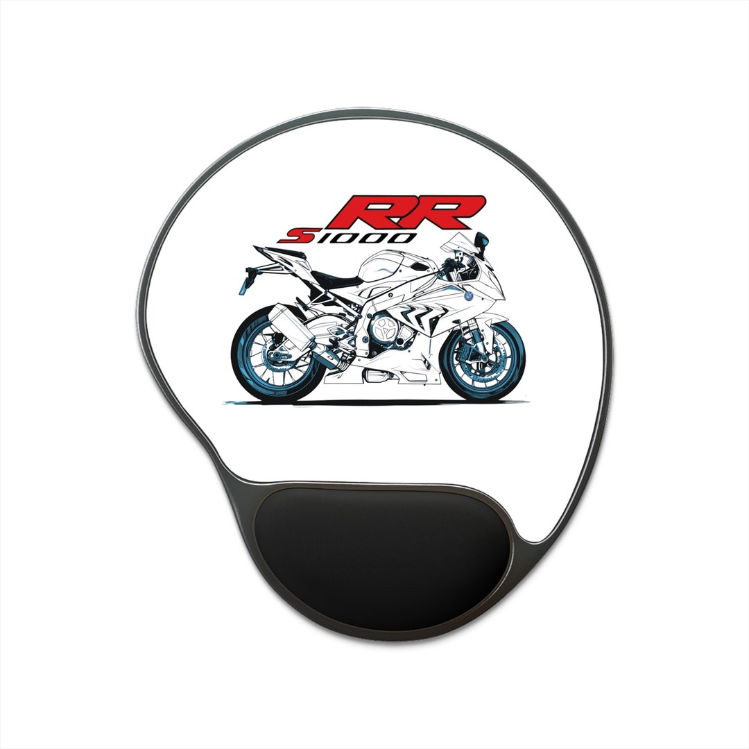 BMW S1000RR White Mouse Pad With Wrist Rest - Etsy