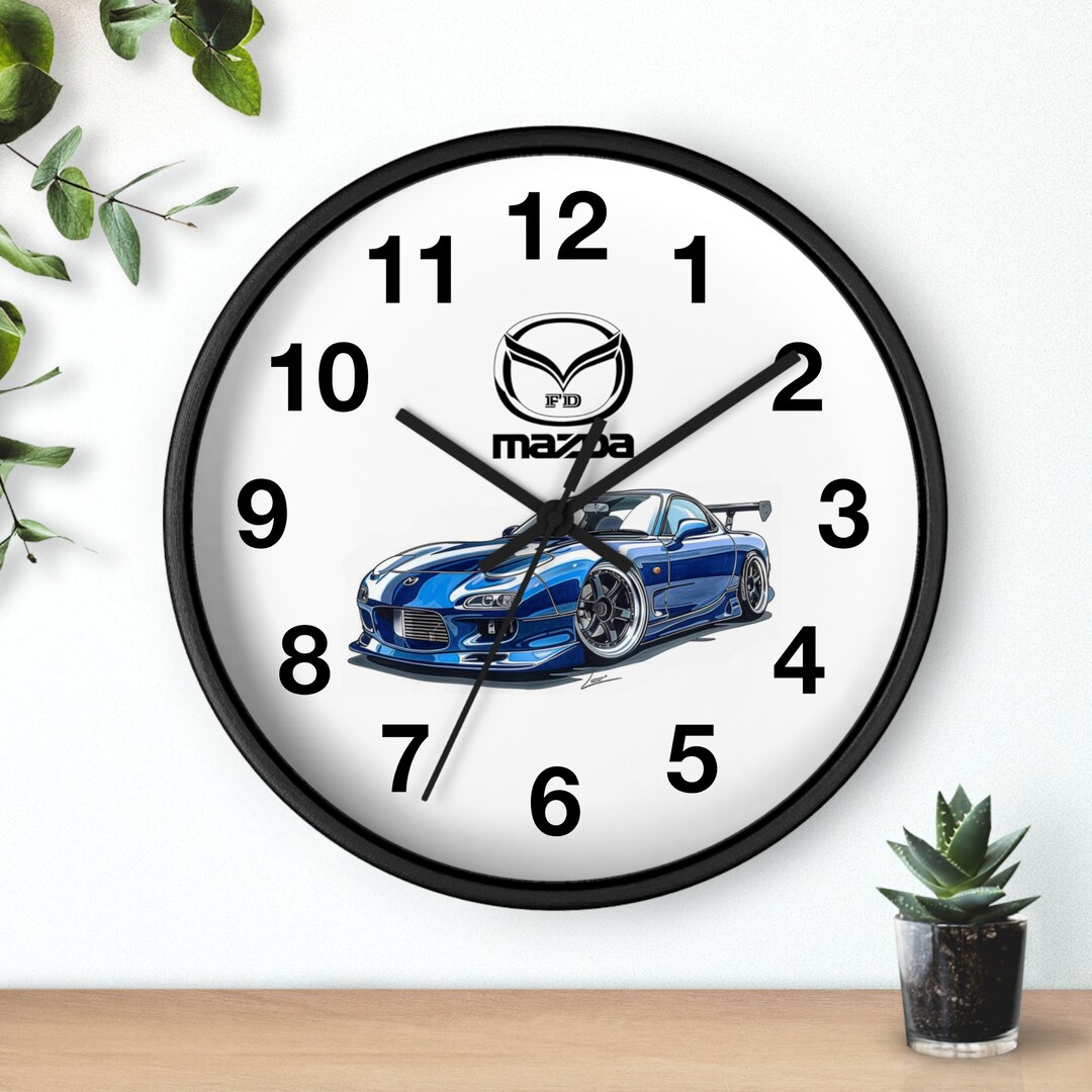 Mazda Rx7 FD Blue Wall Clock - Etsy