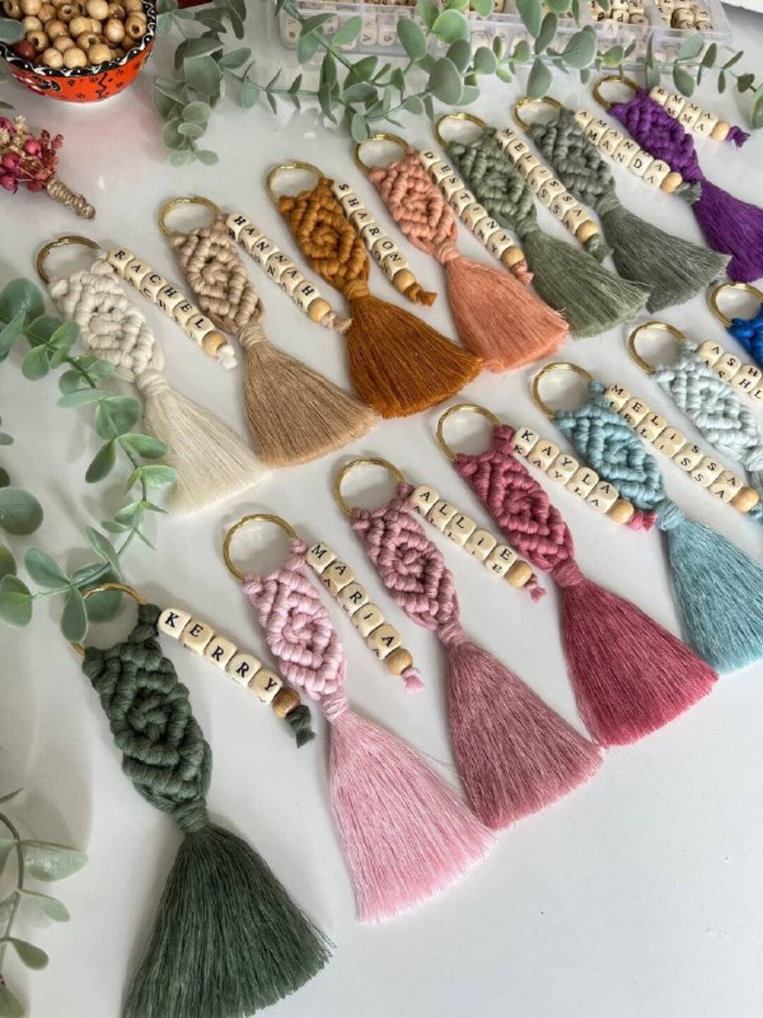 Maid of Honor Gift From Bride, Name Keychains, Bachelorette Party ...