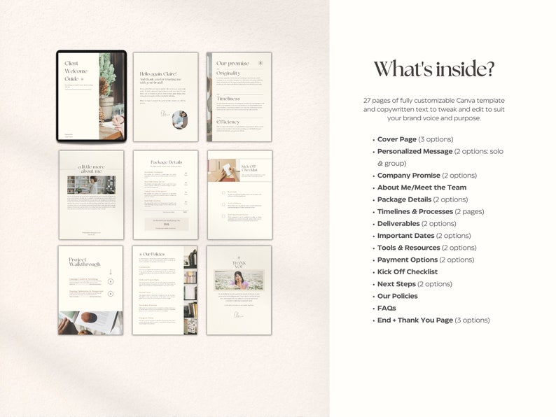 Editable New Client Welcome Packet | New Client Onboarding Welcome ...